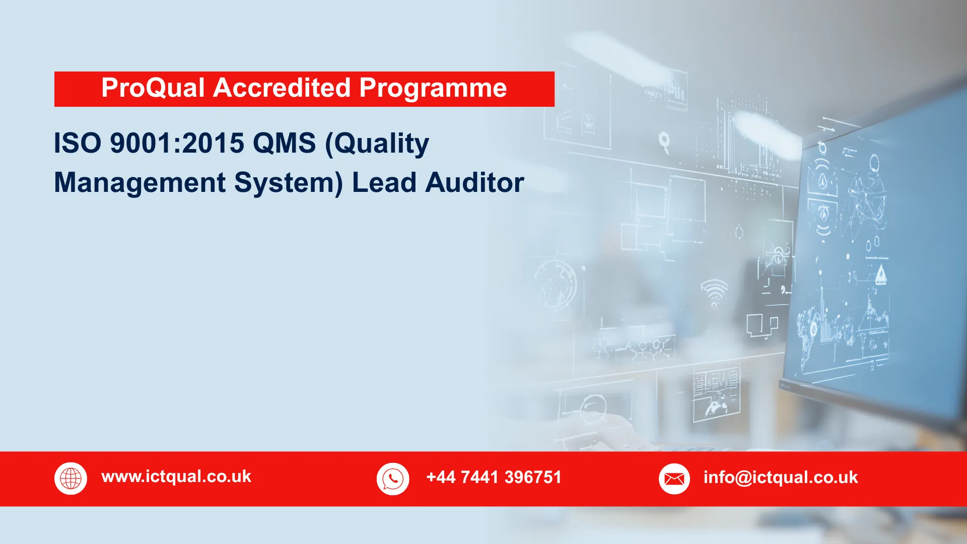 ProQual Accredited ISO 9001:2015 QMS (Quality Management System) Lead ...