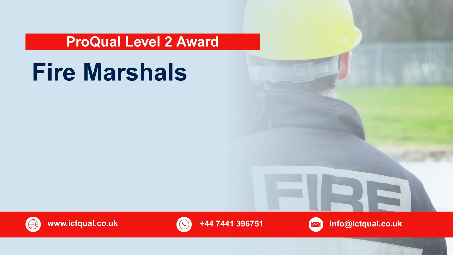 ProQual Level 2 Award for Fire Marshals